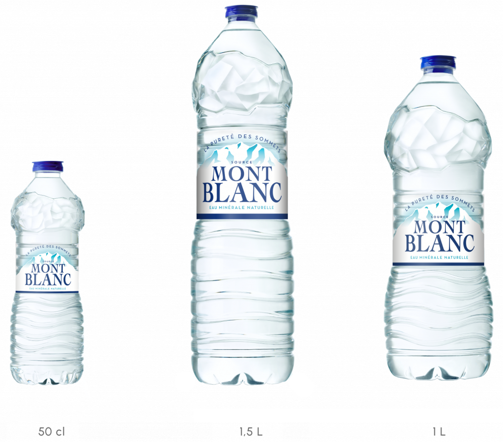 L’eau minérale Mont Blanc réaffirme sa pureté en faisant peau neuve